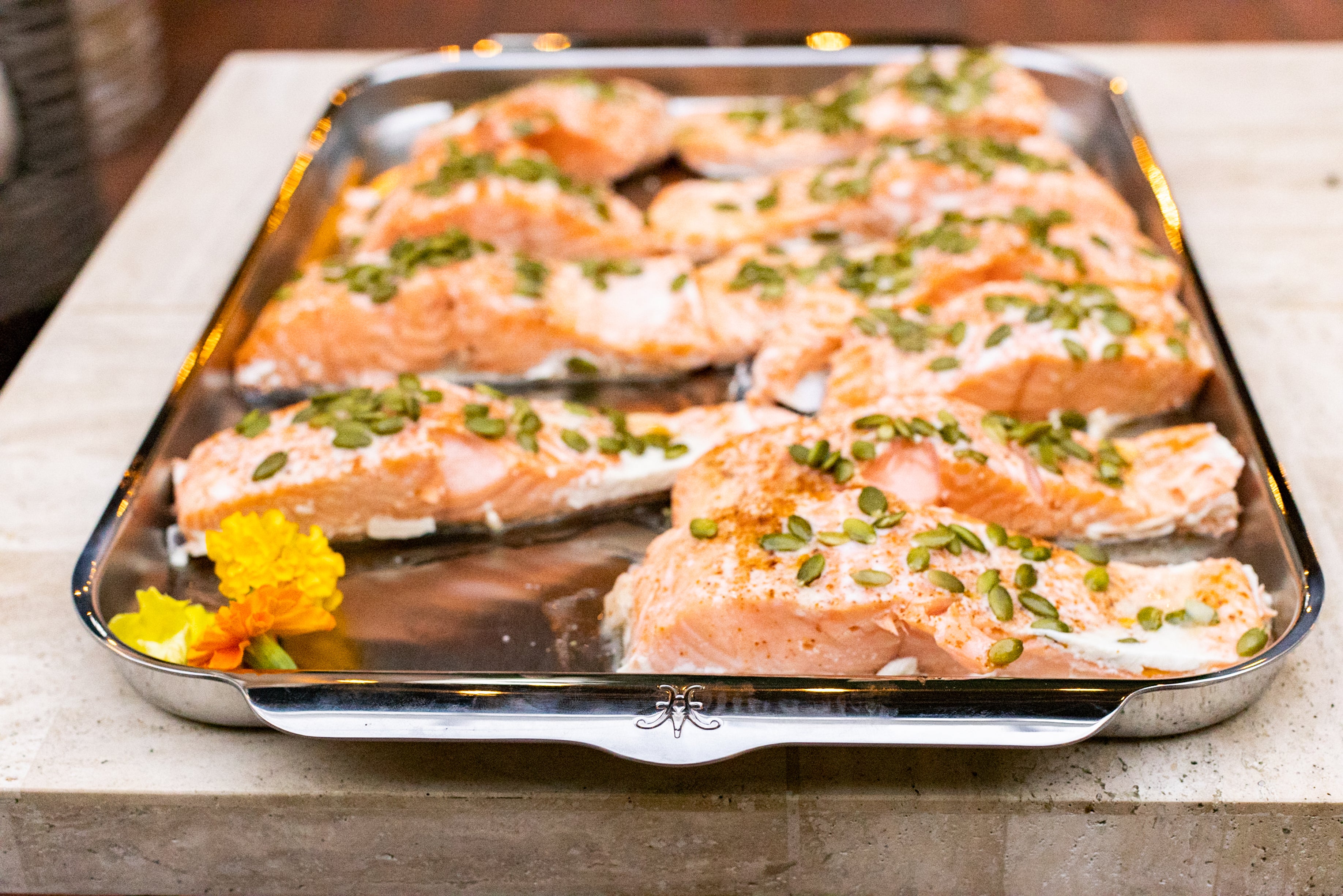 Salmon with Pepitas and Lime – Hestan Culinary