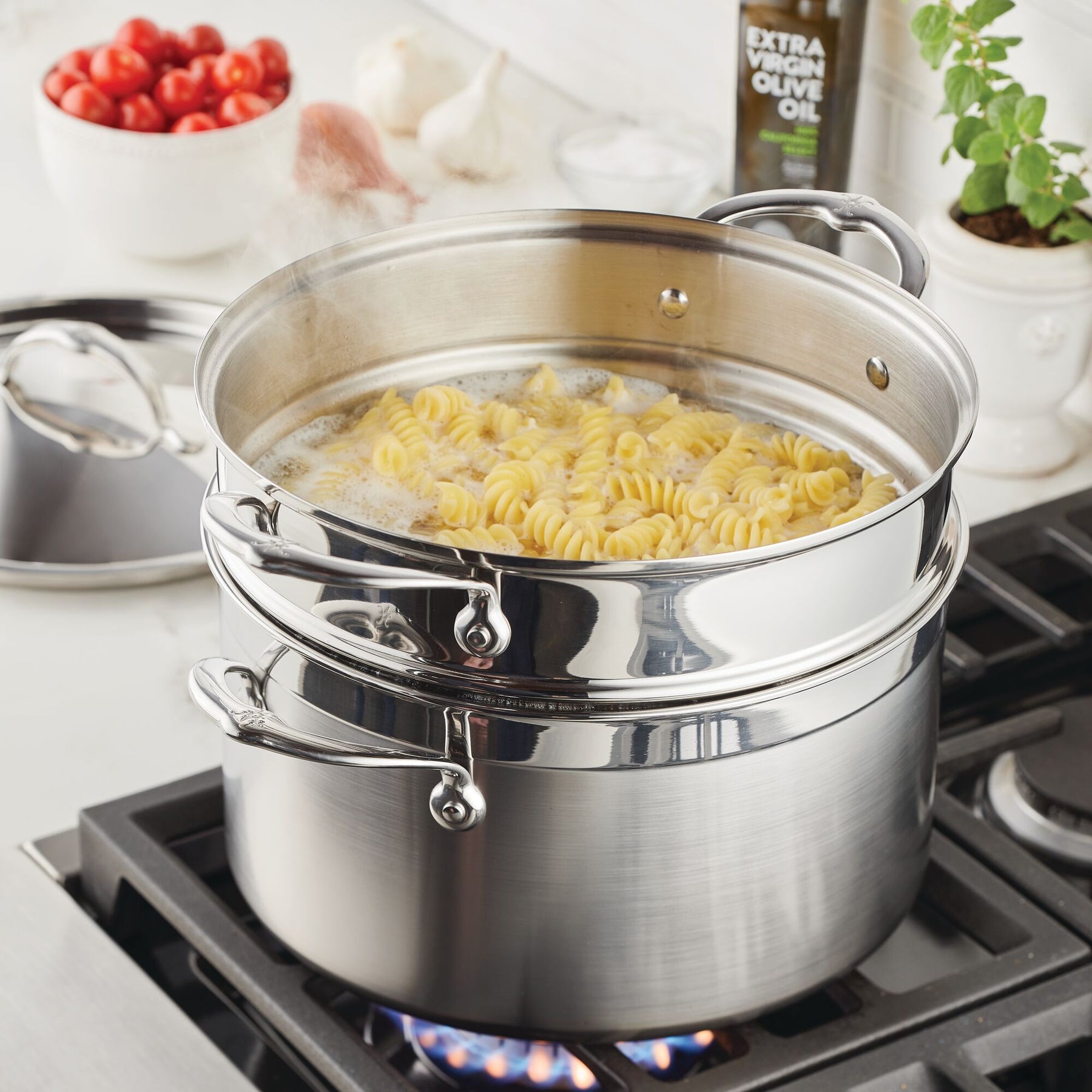 8-Quart Stainless Steel Pasta Insert – Hestan Culinary